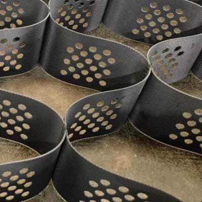 China HDPE Geocell Gravel Grid 50mm ASTM Standard Textured Smooth Surface Plastic Geocell 100-445 for sale