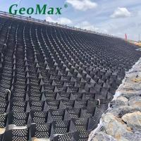 China Black HDPE Geocell 150mm Height 356mm Welding Space For Slope Revetments Landfill Lining Heavy Industrial for sale