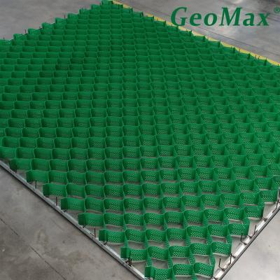 China Green HDPE Geocell 200mm Height 660mm Welding Space For Tree Root Protection Subbase Stabilization for sale