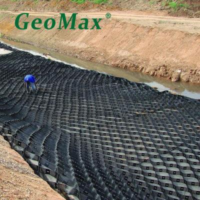 China HDPE Geocell 150mm Height 330mm Welding Space For Channels Stormwater Diversion Containment Process Water Channels for sale