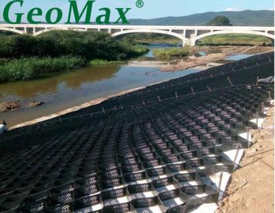 China HDPE Geocell 150mm Height 445mm Welding Space For Channels Drainage Ditches Stormwater Management Erosion Control Water Flow Containment for sale