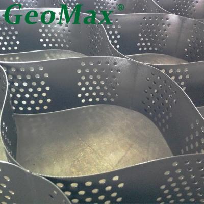 China High Tensile Strength Welded Geocell  HDPE UV Resistant OIT Retaining Wall 200mm Height 356MM*356MM for sale