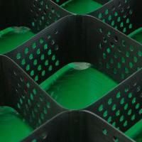China Foundation Support System Welded Geocell 100mm Height HDPE Black ESCR OIT for sale