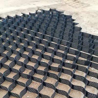 China High Quality ASTM Standard Black Green HDPE Geocell for Mine Tailings Management OIT ESCR, 100mm Height 330mm Welded Space for sale