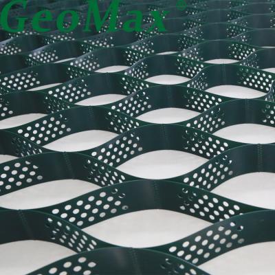 China Rock Filled 250mm Thickness Black HDPE Geocell for River Training Works Levee Reinforcement for sale