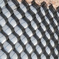 China 200mmHeight 660 Welded Space Black HDPE Geocell for Road Base Stabilization & Soil Reinforcement In Thailand for sale