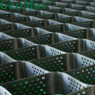 China Perforated 75mm HDPE Geocell for Golf Course Fairway & Drainage Stabilization for sale