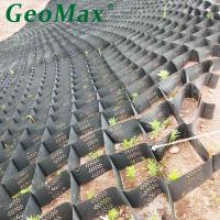 China Black HDPE Geocell Textured Perforated Grid For Slope Protection for sale