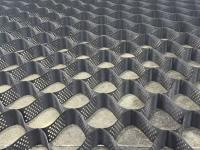 China Black HDPE Geocell 50mm 330mm Weld Distance For Gravel Ground Stabilization for sale