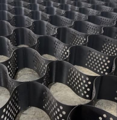 China Black HDPE Geocell 200mm 660mm Weld Interval For Embankment Reinforcement for sale