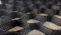 China Black HDPE Geocell 250mm 445mm Weld Spacing For Deep Ground Reinforcement for sale