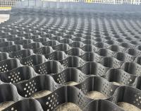China Black HDPE Geocell 150mm 356mm Weld Spacing For Slope Soil Confinement for sale