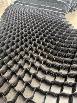 China Ground Stabilization HDPE Geocell 75mm Height 400mm Weld Distance for Soil Support for sale