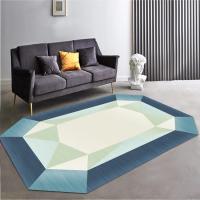 China Machine Washable Geometric Area Rug 80x50cm Polyester Living Room Carpet for sale