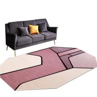 China Machine Washable Geometric Area Rug 80x50cm Polyester Living Room Carpet for sale