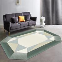 China Machine Washable Geometric Area Rug 80x50cm Polyester Living Room Carpet for sale