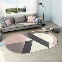 China Machine Washable Geometric Area Rug 80x50cm Polyester Living Room Carpet for sale