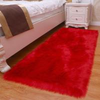 China Plush Soft Fluffy Carpet Bedroom Living Room Rug 60x90cm 100x150cm for sale