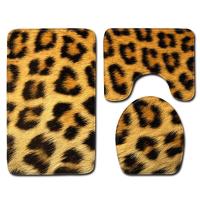 China Waterproof Polyester Toilet Seat Cushion 50x50cm Fish Scale Leopard Print Machine Washable for sale