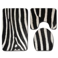 China Waterproof Polyester Toilet Seat Cushion 50x50cm Fish Scale Leopard Print Machine Washable for sale