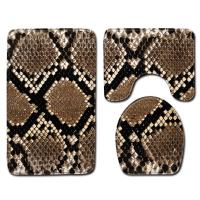 China Waterproof Polyester Toilet Seat Cushion 50x50cm Fish Scale Leopard Print Machine Washable for sale