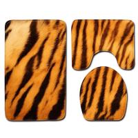 China Waterproof Polyester Toilet Seat Cushion 50x50cm Fish Scale Leopard Print Machine Washable for sale