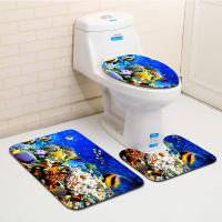 China Custom Polyester Toilet Seat Cushion 40x50cm Anti Skip Dolphin Pattern for sale