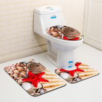 China Custom Polyester Toilet Seat Cushion 40x50cm Anti Skip Dolphin Pattern for sale