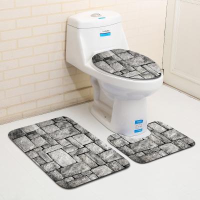 China Custom Polyester Toilet Seat Cushion 40x50cm Anti Skip Dolphin Pattern for sale