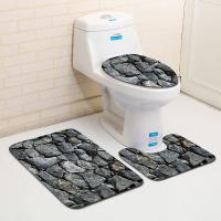 China Custom Polyester Toilet Seat Cushion 40x50cm Anti Skip Dolphin Pattern for sale