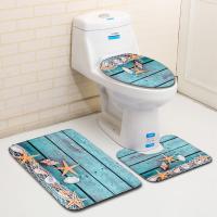 China Custom Polyester Toilet Seat Cushion 40x50cm Anti Skip Dolphin Pattern for sale
