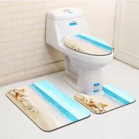China Custom Polyester Toilet Seat Cushion 40x50cm Anti Skip Dolphin Pattern for sale