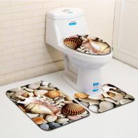 China Custom Polyester Toilet Seat Cushion 40x50cm Anti Skip Dolphin Pattern for sale