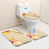 China Custom Polyester Toilet Seat Cushion 40x50cm Anti Skip Dolphin Pattern for sale