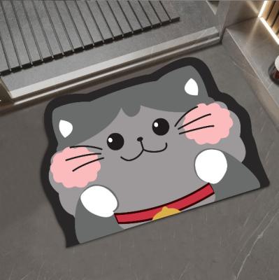 China Custom Anti Fatigue Bathroom Kitchen Carpet Waterproof Polyester Floor Mat 2x3 ft for sale