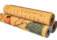 China High Density Eco Friendly Cork Yoga Mat 183x61cm Waterproof Natural TPE Anti Slip for sale