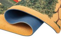 China High Density Eco Friendly Cork Yoga Mat 183x61cm Waterproof Natural TPE Anti Slip for sale