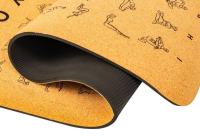 China High Density Eco Friendly Cork Yoga Mat 183x61cm Waterproof Natural TPE Anti Slip for sale