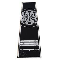 China Custom Heavy Duty Rubber Dart Mat Floor Protector 50x300cm Nylon Pile for sale