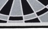 China Custom Heavy Duty Rubber Dart Mat Floor Protector 50x300cm Nylon Pile for sale