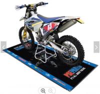 China Anti Slip Motorcycle Pit Mat 100x200cm Polyester Garage Workshop Mat for Dirt Bike for sale