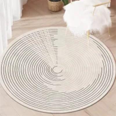 China Round Living Room Floor Carpet Polyester/Cotton for sale