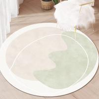 China Round Living Room Floor Carpet Polyester/Cotton for sale