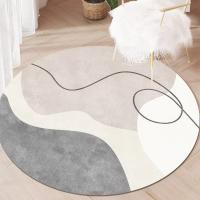 China Round Living Room Floor Carpet Polyester/Cotton for sale
