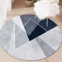 China Round Living Room Floor Carpet Polyester/Cotton for sale
