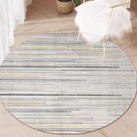 China Round Living Room Floor Carpet Polyester/Cotton for sale