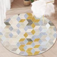 China Round Living Room Floor Carpet Polyester/Cotton for sale