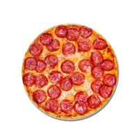 China 100% Polyester Round Floor Mat 40-160cm Pizza Biscuit Circular Area Rug Computer Chair Carpet for sale