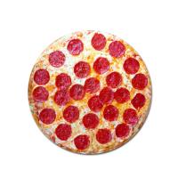 China 100% Polyester Round Floor Mat 40-160cm Pizza Biscuit Circular Area Rug Computer Chair Carpet for sale