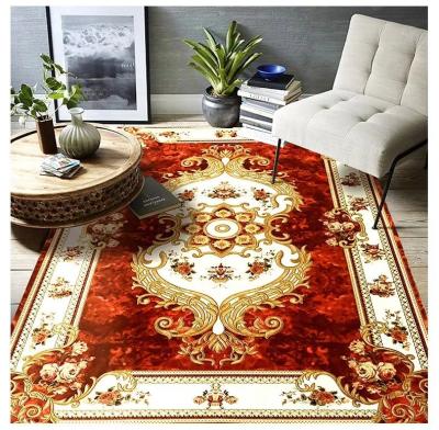 China European Style Living Room Floor Carpet Polyester 40x60cm Custom Size for sale
